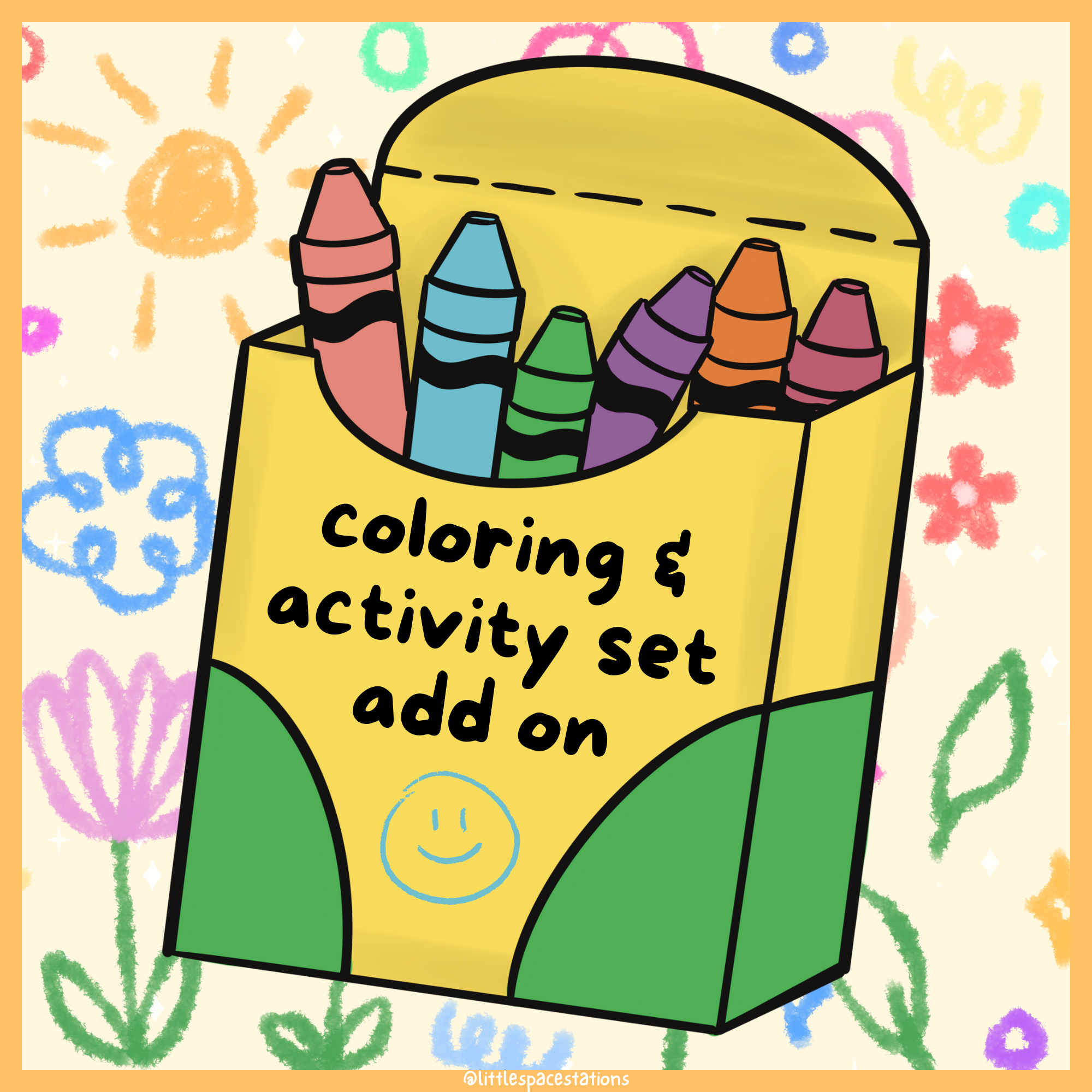 age regression coloring & activity set add on – littlespacestations
