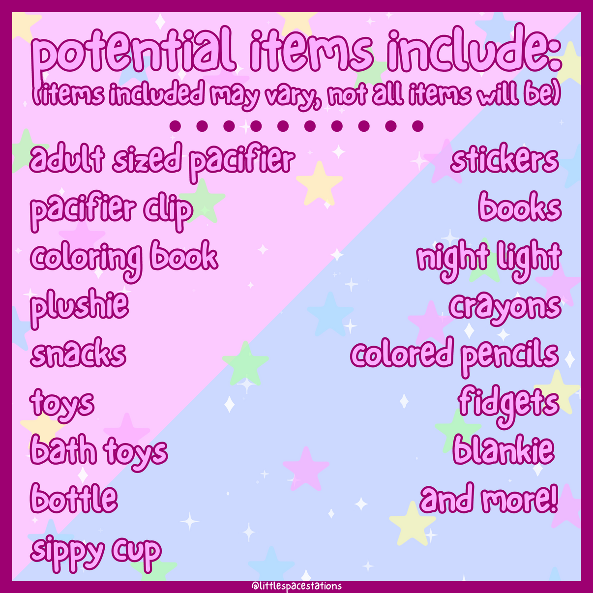 little space/age regression starter pack (sfw) – littlespacestations